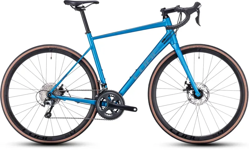Cube Attain Race Road Bike in Blue/Spectral